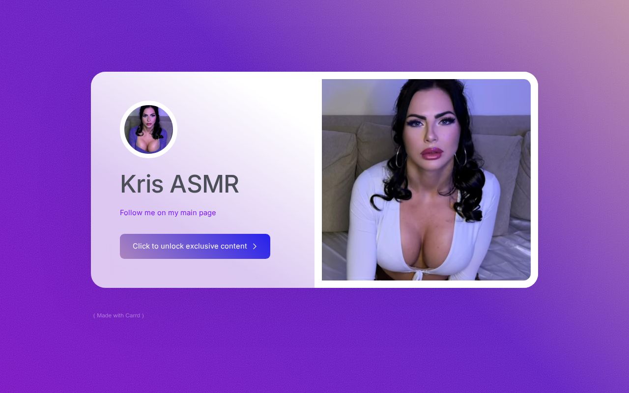 Kris ASMR — Exclusive Content & Private Access